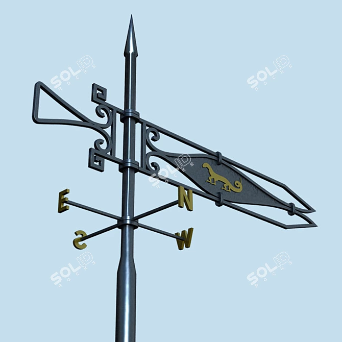 Vintage Wind Direction Indicator 3D Model - SolidRocks.net