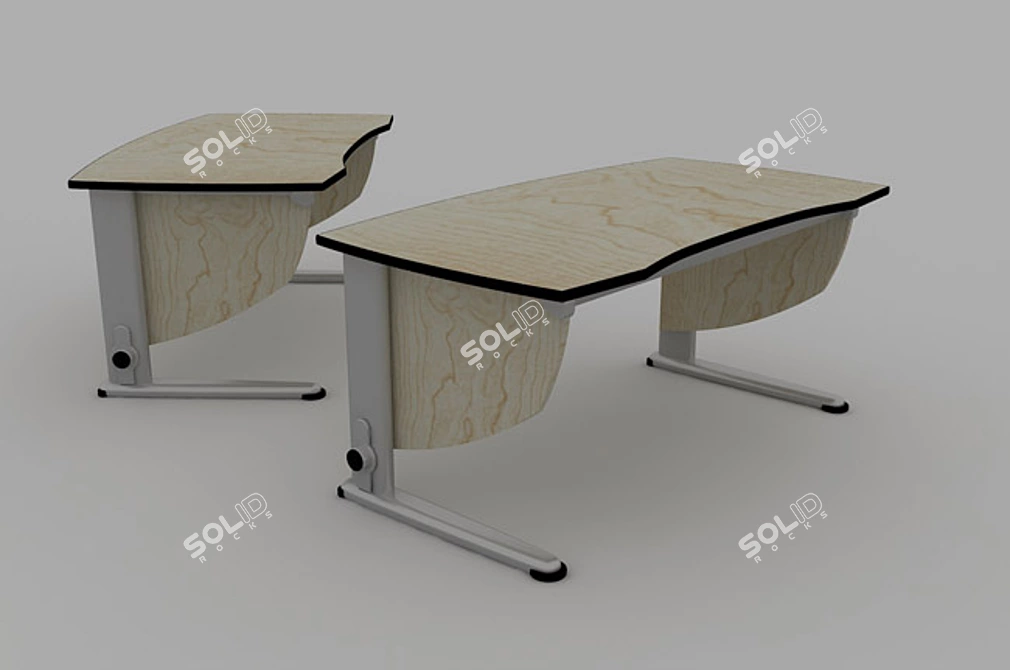 Modern Minimalist Table 3D Model - SolidRocks.net