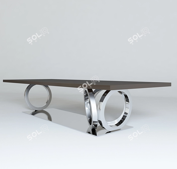 Luxury Fendi Dining Table 3D Model - SolidRocks.net
