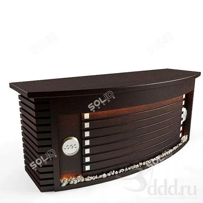 Modern Reception Desk 3D Model - SolidRocks.net