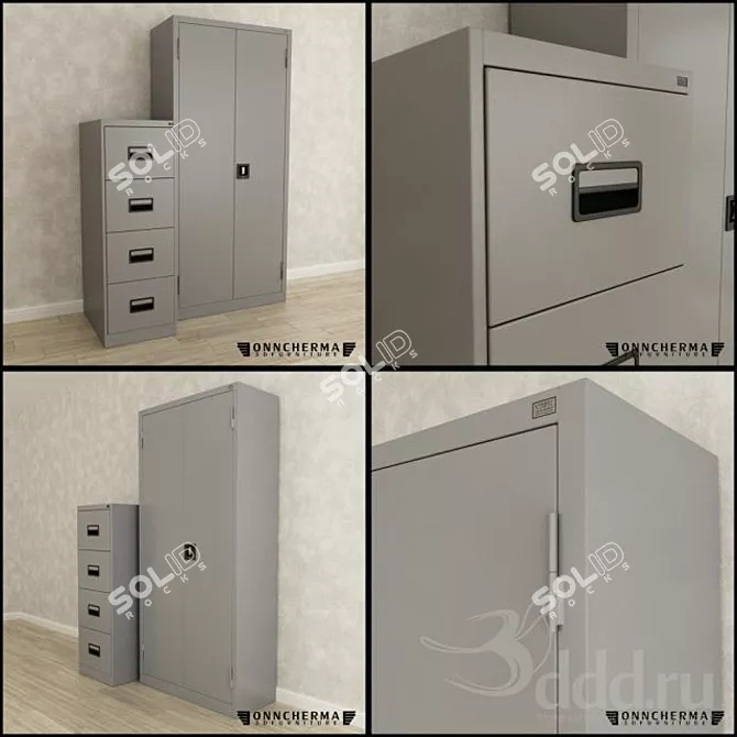 Professional Office Set: High-Detailed 3D Model 3D Model - SolidRocks.net