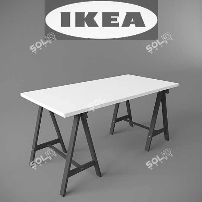 IKEA LINNMON ODWALD: Stylish and Functional Workstation 3D Model ...