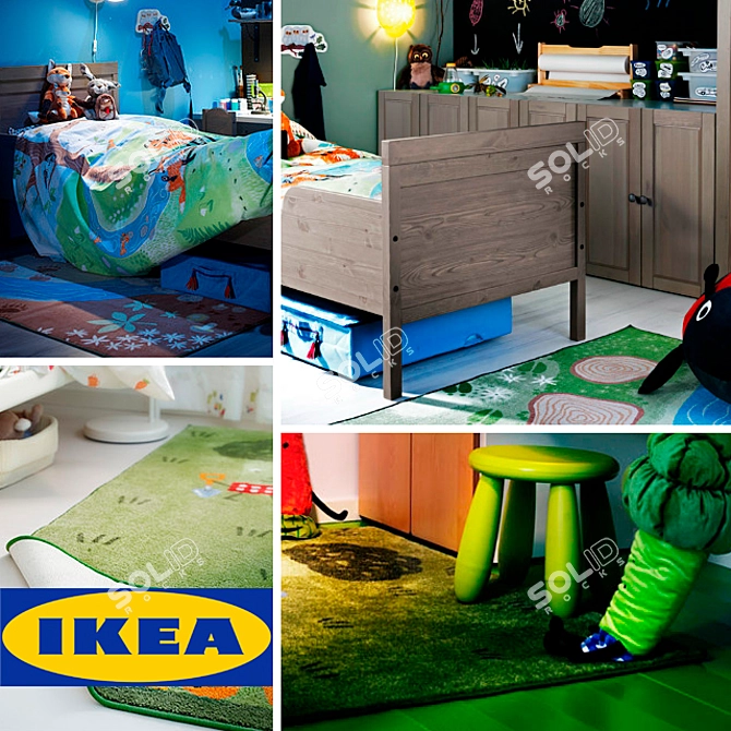 IKEA Kids Rugs: 14 Unique Texture Designs 3D Model - SolidRocks.net