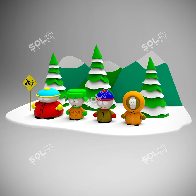 South Park Characters Figurine 3D Model - SolidRocks.net