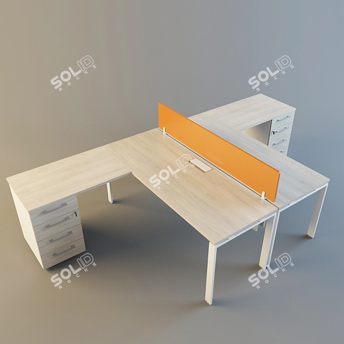 Multi-Purpose Office Table 3D Model - SolidRocks.net