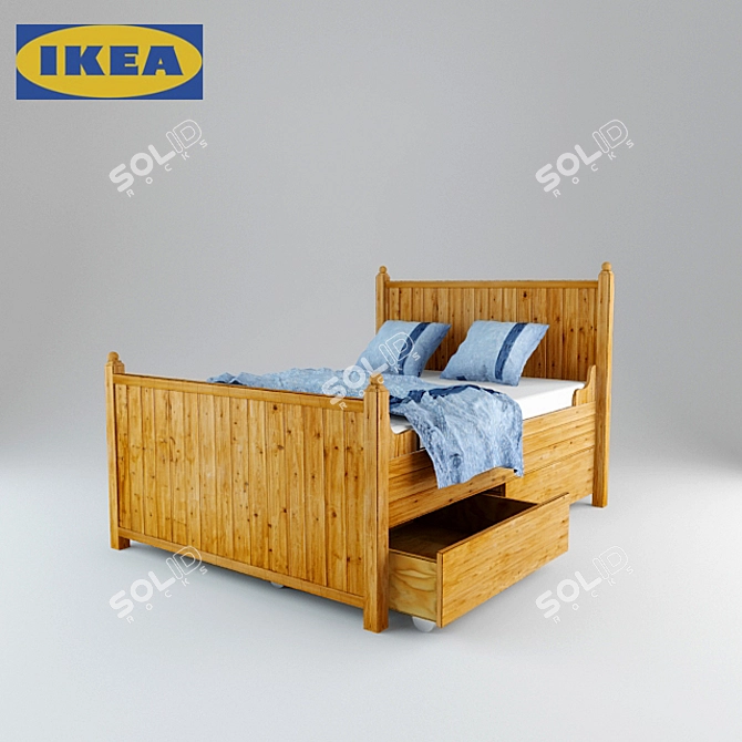 GURDAL Bed - Modern and Stylish Design 3D Model - SolidRocks.net