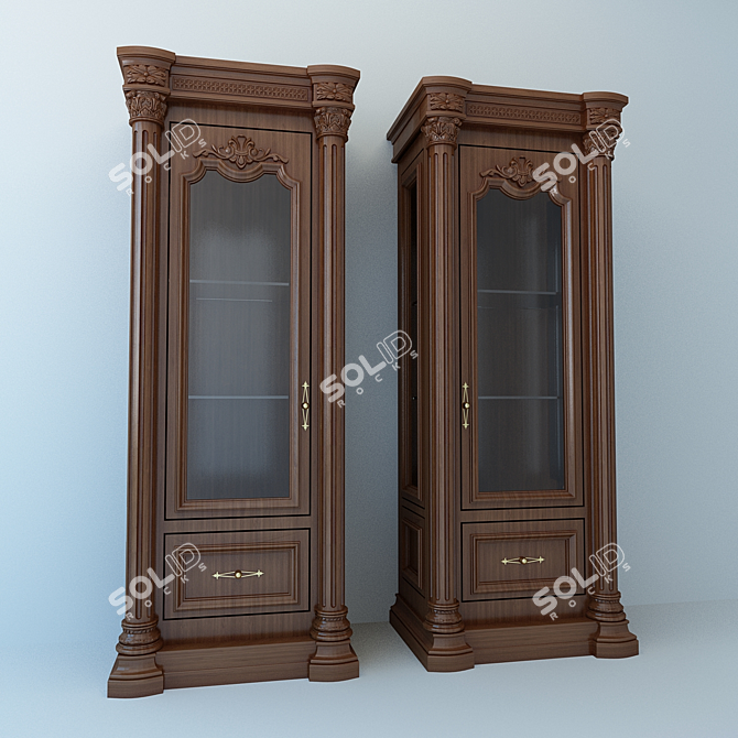 Classic Display Case 3D Model - SolidRocks.net