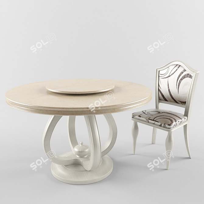 Chinese Dining Set 3D Model - SolidRocks.net