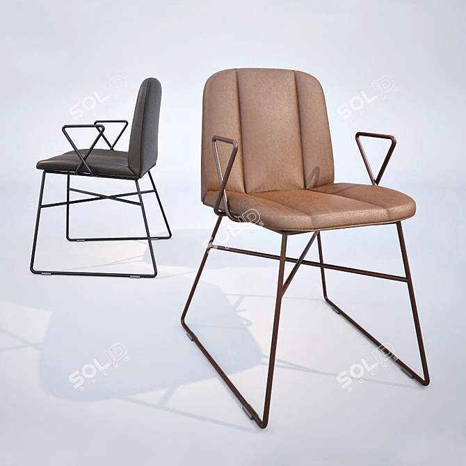 Billiani HIPPY Chair: Italian Chic 3D Model - SolidRocks.net