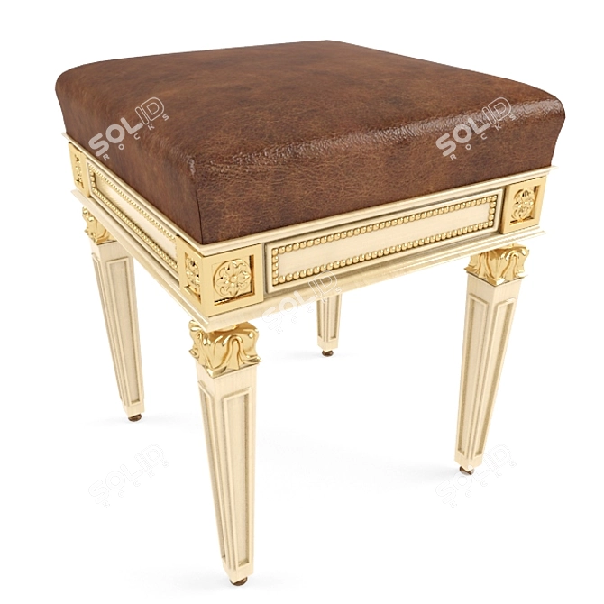 Classic Vanity Pouf: Perfect Size for Your Bathroom Table! 3D Model ...
