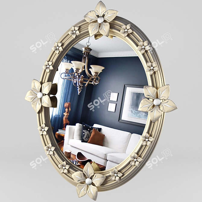 Reflective Rose - Perfect Living Room Mirror 3D Model - SolidRocks.net