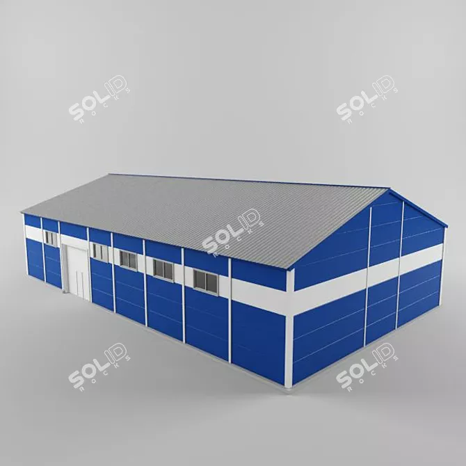 Quickly Assembled Sandwich Panel Storage Hangars 3D Model - SolidRocks.net