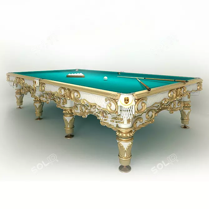 Renaissance Start Pool Table 3D Model - SolidRocks.net