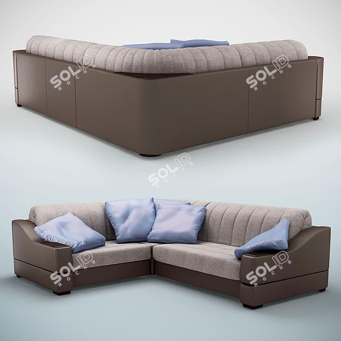 Elegant Moon Sofa 3D Model - SolidRocks.net