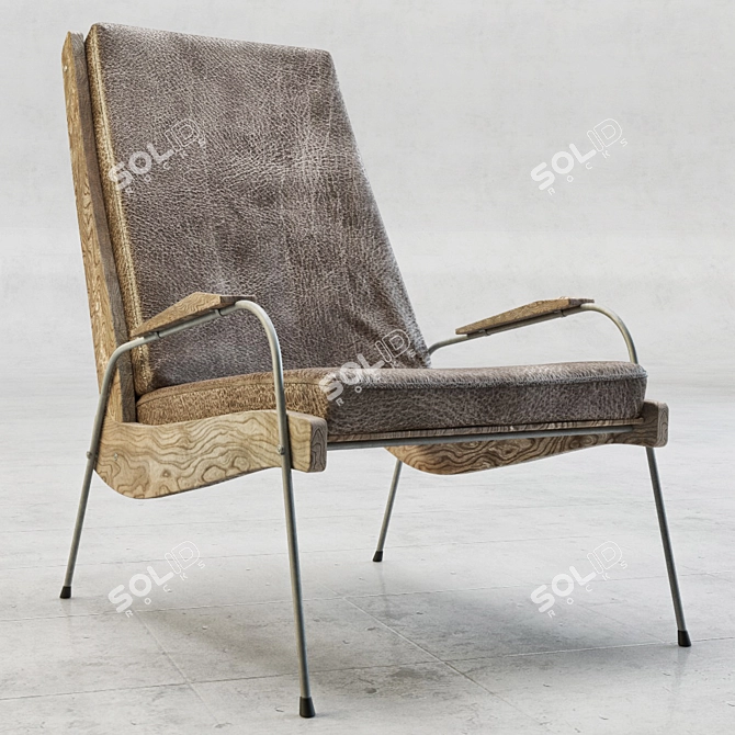 Modernist Icon: Jean Prouve Chair 3D Model - SolidRocks.net
