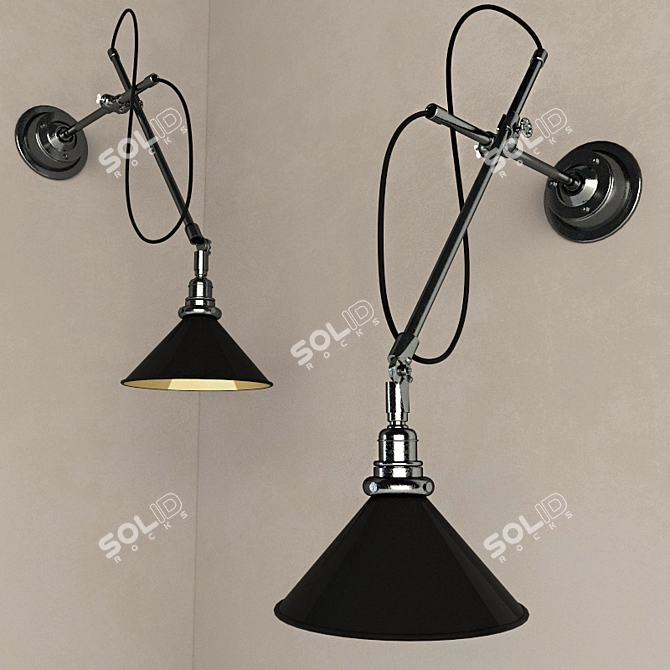 Vintage RH Machinist Sconce 3D Model - SolidRocks.net