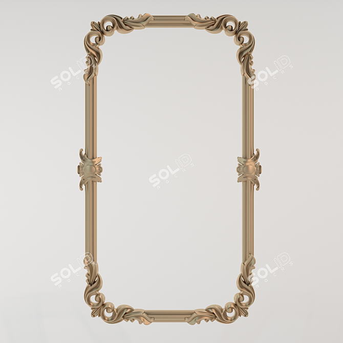 Elegant Stucco Frame 3D Model - SolidRocks.net