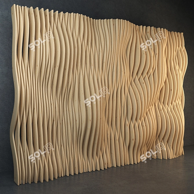 Parametric Wall Panel: Length 3m, Height 2.2m 3D Model - SolidRocks.net