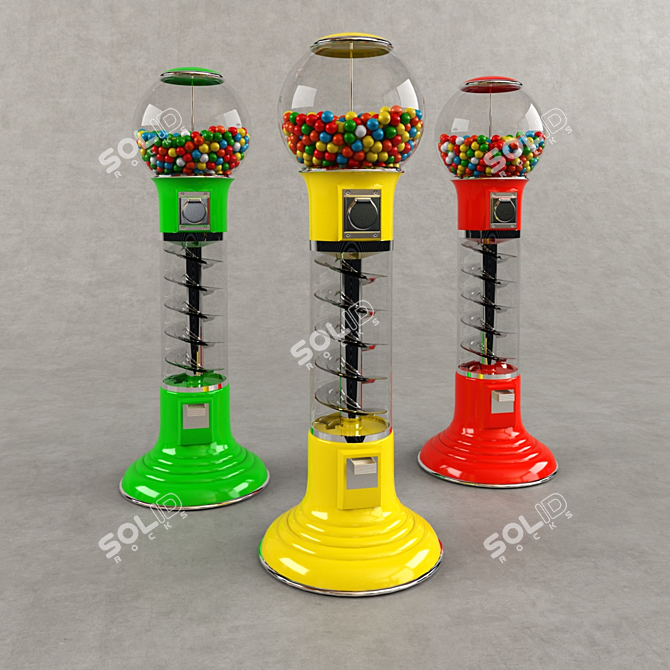 Vending Machine: H=1100mm 3D Model - SolidRocks.net