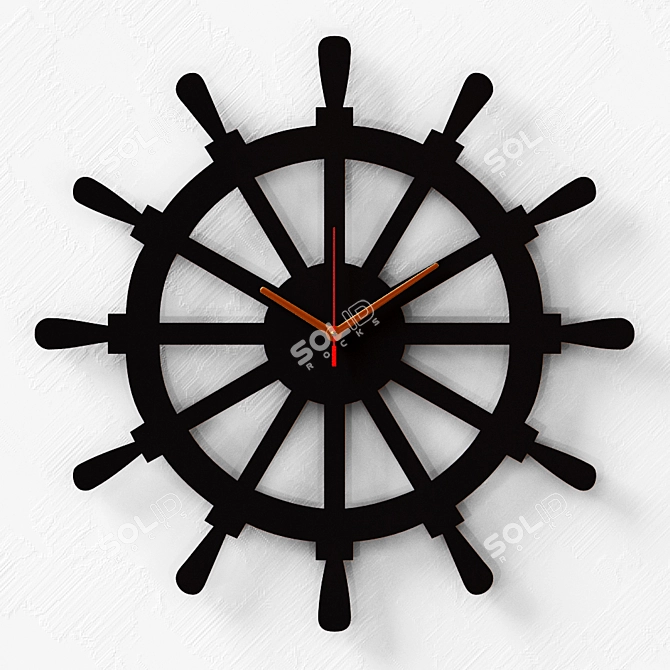 Captain's Wheel Clock by DIDIART 3D Model - SolidRocks.net