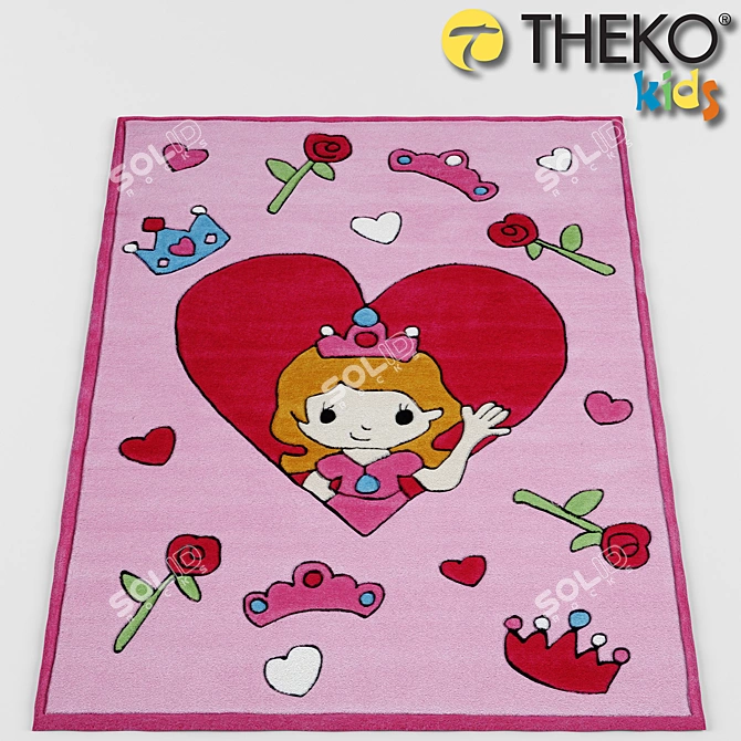 Pretty in Pink: Theko Maui 4133 Rug 3D Model - SolidRocks.net