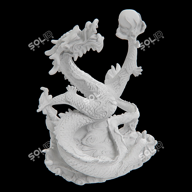 Dragon Sculpture: Mythical Masterpiece 3D Model - SolidRocks.net