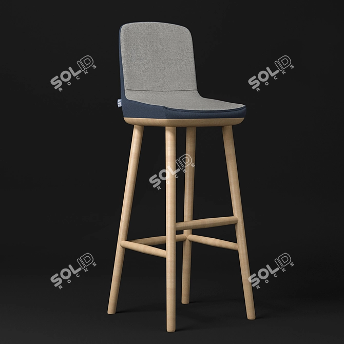 Dynamic Sit Bar Chair 3D Model - SolidRocks.net