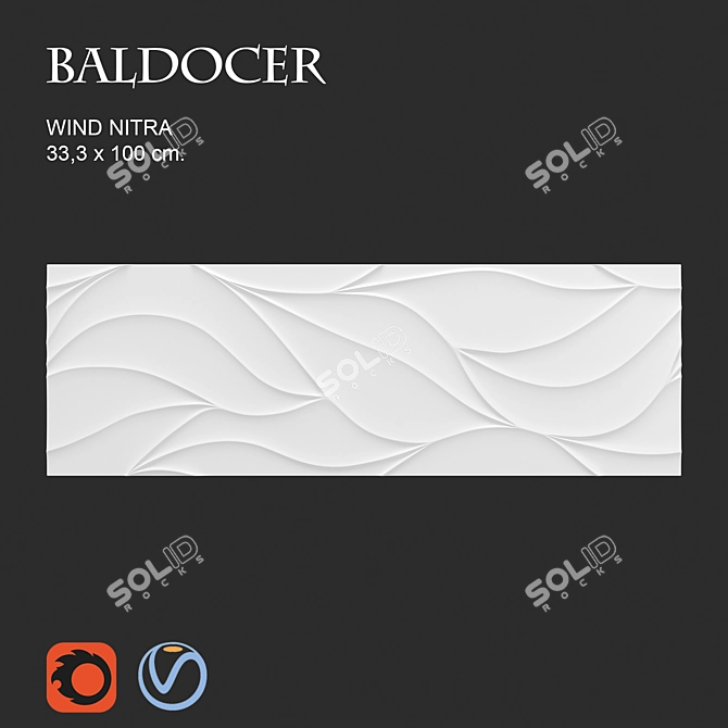 Nitra White Ceramic Tile: Elegant and Timeless 3D Model - SolidRocks.net