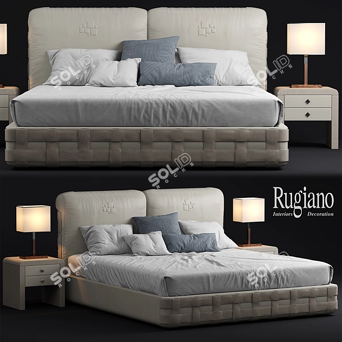Elegant Braid Bed by Rugiano 3D Model - SolidRocks.net