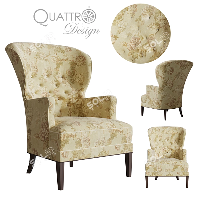 Modern Forecast Armchair by Quatro Design 3D Model - SolidRocks.net