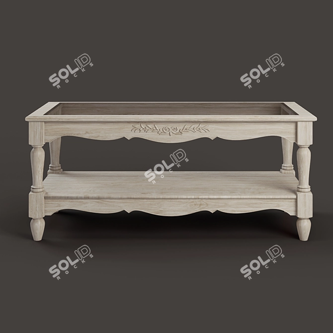 Rustic Love Coffee Table 3D Model - SolidRocks.net