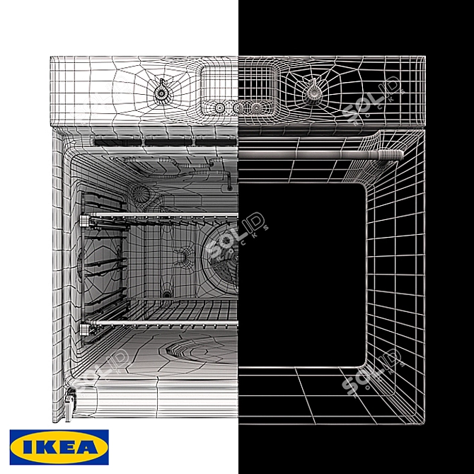 Energia Plus White Convection Oven 3D Model - SolidRocks.net