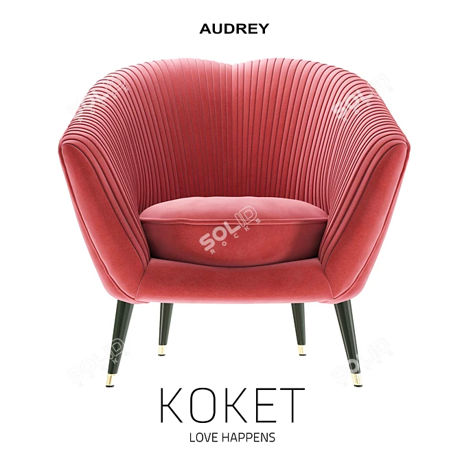 Luxe Audrey Chair: Elegance Redefined 3D Model - SolidRocks.net