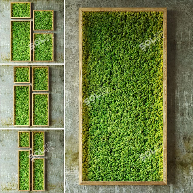 Stabilized Moss Wall with LED Lighting 3D Model - SolidRocks.net