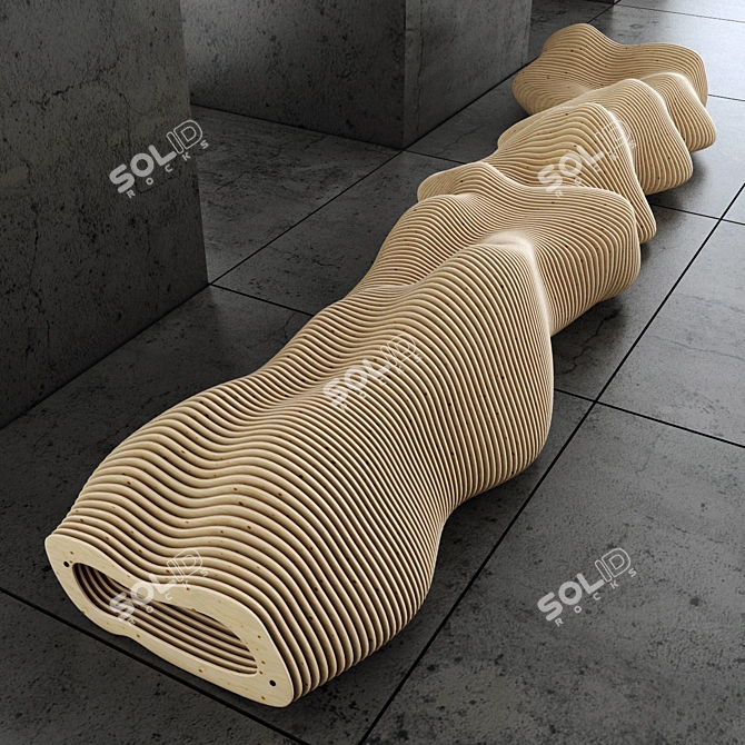 Parametric Bench: High Polygon 3D Model 3D Model - SolidRocks.net