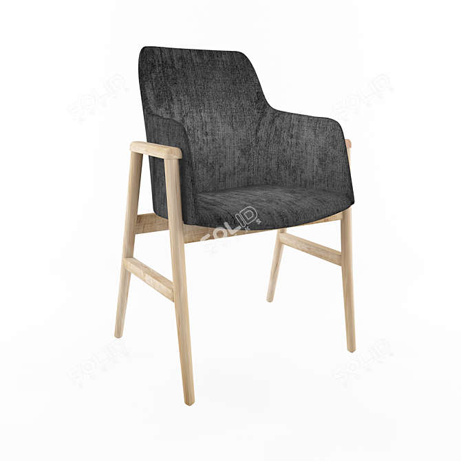 Leta Wooden Chair 3D Model - SolidRocks.net