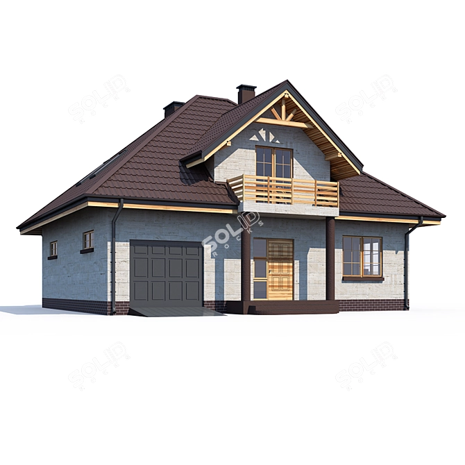 Modern ABS House Design 3D Model - SolidRocks.net