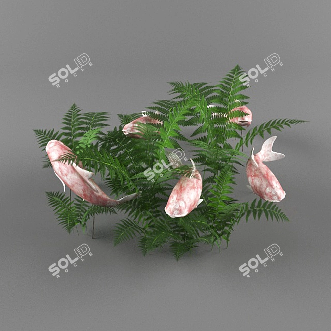 Marble Koi Fish Sculptures 3D Model - SolidRocks.net