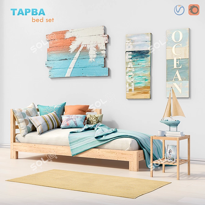 IKEA TARVA Bed Daybed Set - Versatile and Ergonomic Furniture 3D Model ...