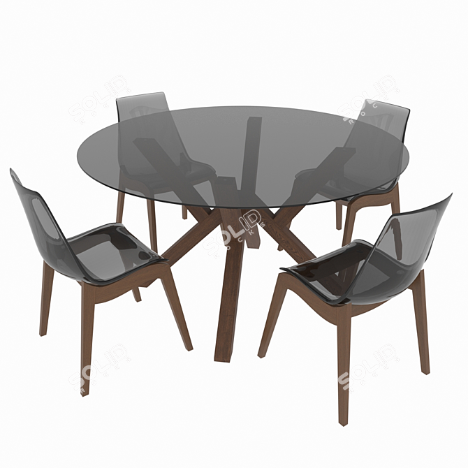 Classic Italian Design Table Set: Calligaris Mikado 3D Model ...