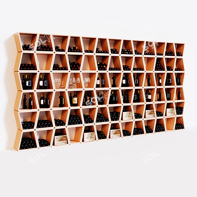 Modular Wine Wall Rack: Flexible Design & Endless Possibilities 3D ...
