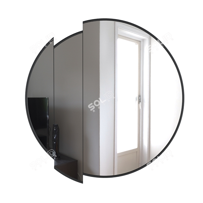Black Oak Split Mirror 3D Model - SolidRocks.net