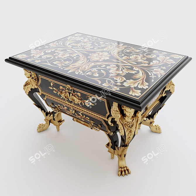 Elegant Classic Sideboard 3D Model - SolidRocks.net