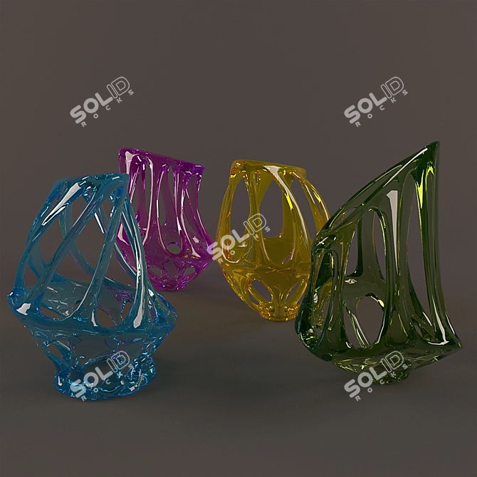3D Vases - V-Ray Renderings 3D Model - SolidRocks.net