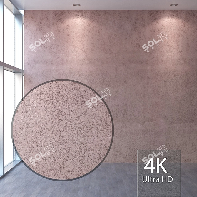 Seamless Plaster Texture in 4K 3D Model - SolidRocks.net