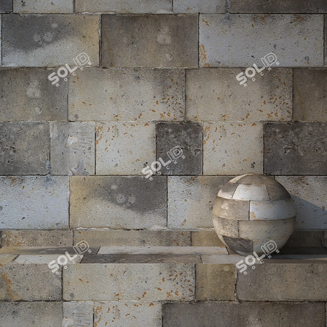 Travertine 94 High-Res Seamless Texture 3D Model - SolidRocks.net