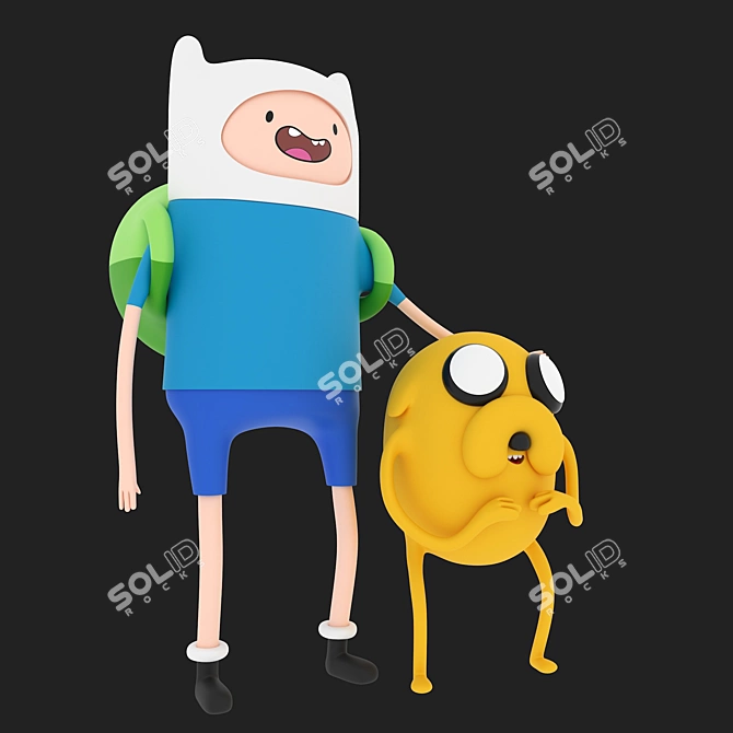 Adventure Time: Fin and Jake 3D Model - SolidRocks.net