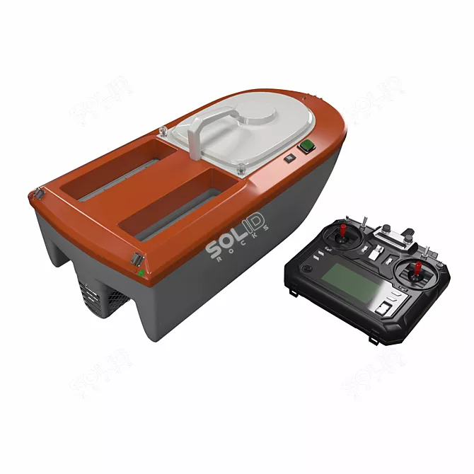 Remote Control Fishing Boat: FlySky 3D Model - SolidRocks.net