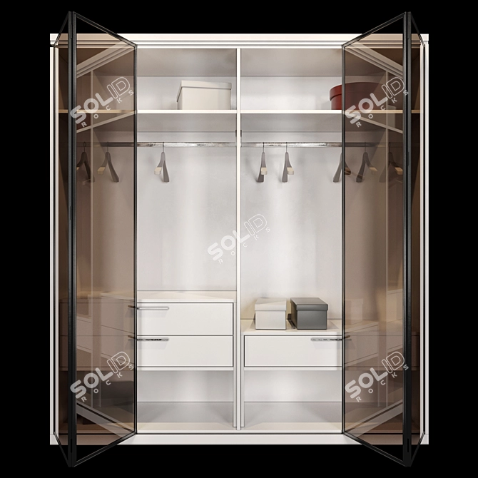 Modern Wardrobe with Textures & 3D Models 3D Model - SolidRocks.net