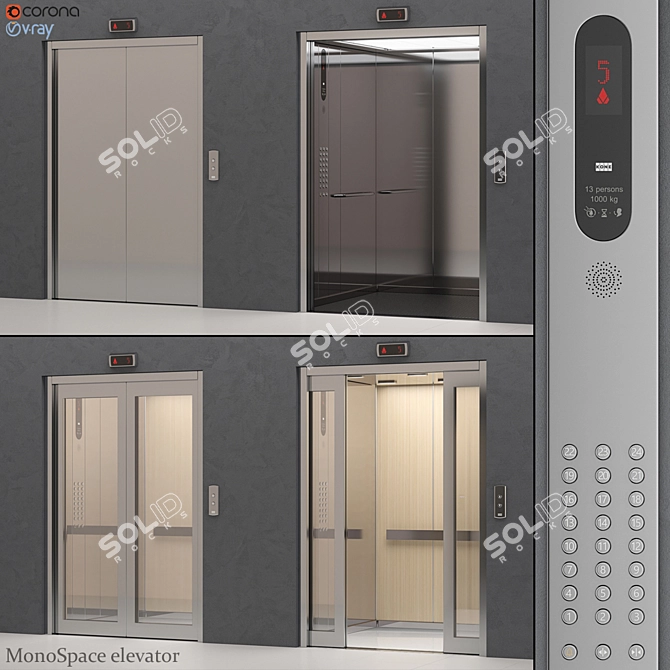 Kone MonoSpace 700: Versatile Animated Lift 3D Model - SolidRocks.net
